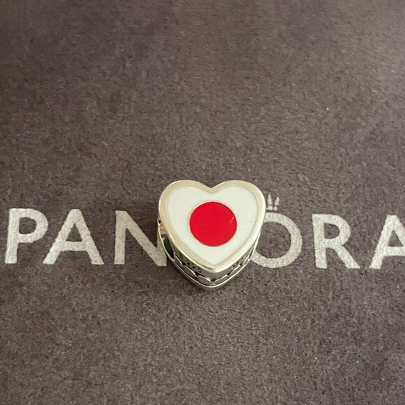 Pandora | Jewelry | Pandora Japan Flag Exclusive Heart Charm Bead ...